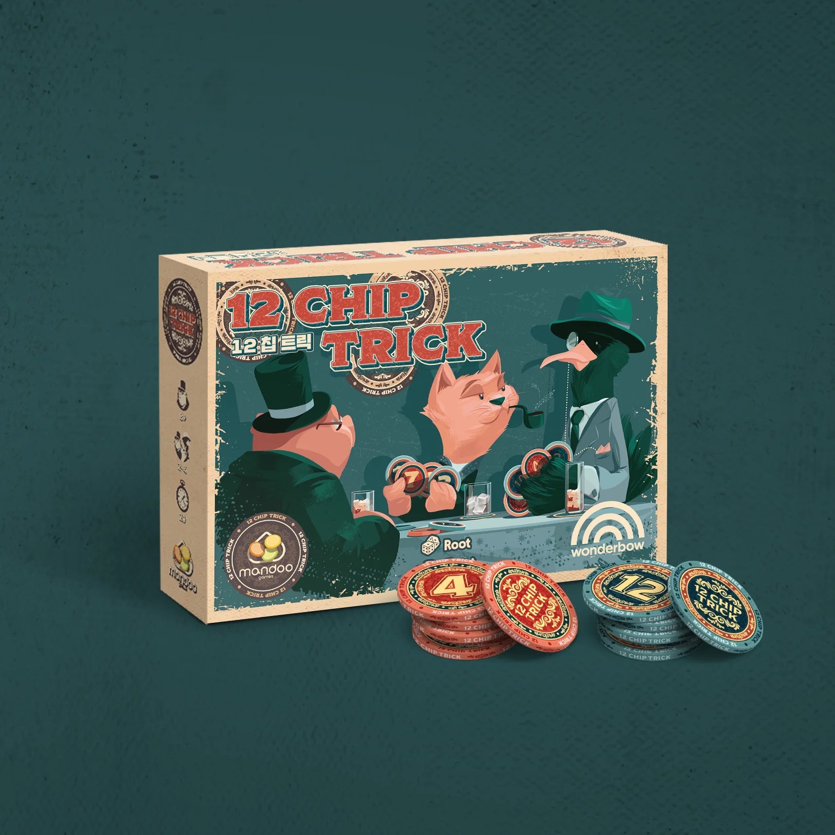 12 Chip Trick - Stichspiel mit Pokerchips